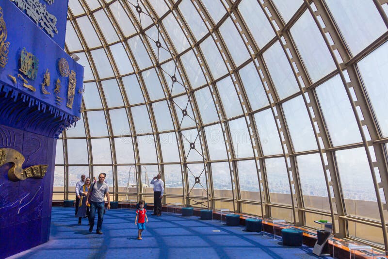 TEHRAN, IRAN - JULY 5, 2019: Cupola of the Observation Platform of ...