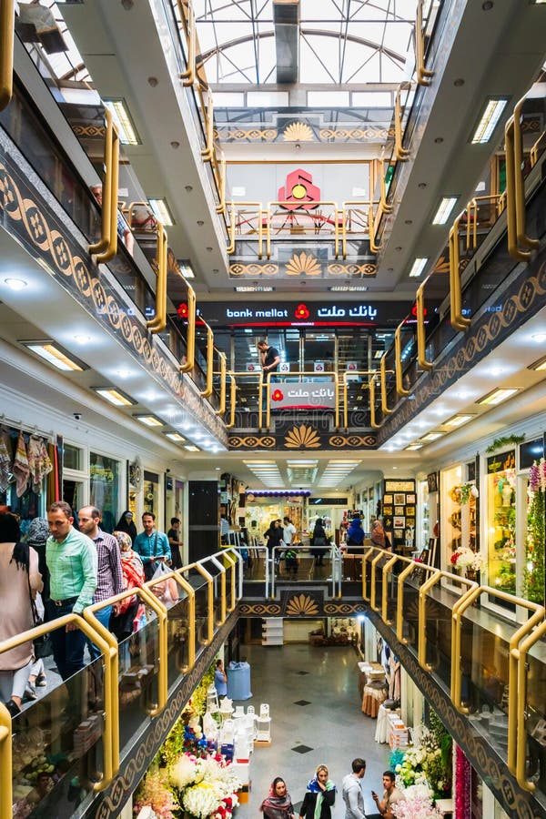 Grand Bazaar in Tehran City, Iran. the Grand Bazaar is an Old ...