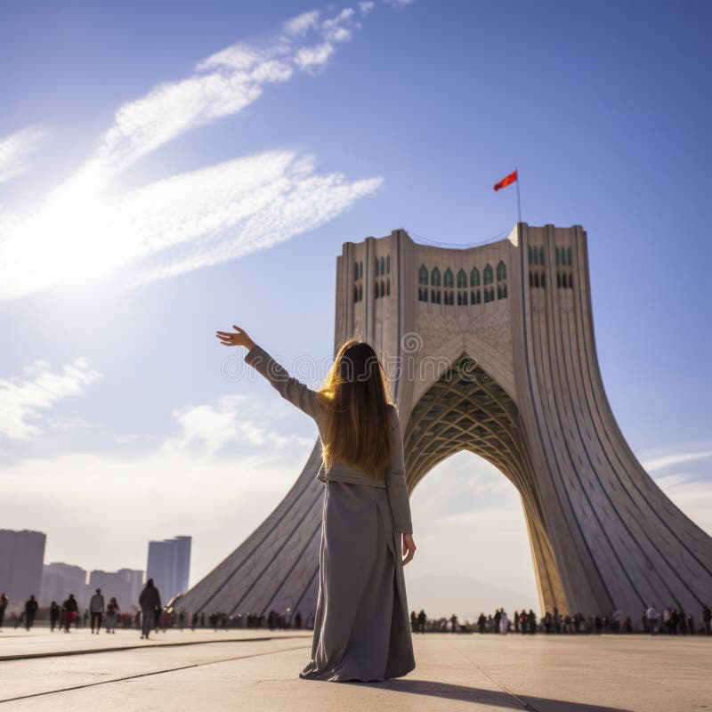 Tehran Iran Monument of Freedom Stock Photo - Image of famous, freedom ...