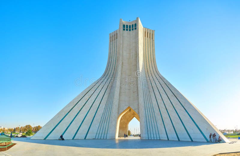 The tower of Tehran, Iran editorial stock photo. Image of modern ...