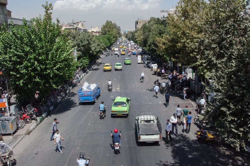 Tehran streets editorial photography. Image of tehran - 58668212