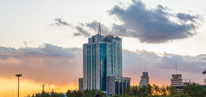 A Tall Building in Downtown Tehran Editorial Stock Photo - Image of ...