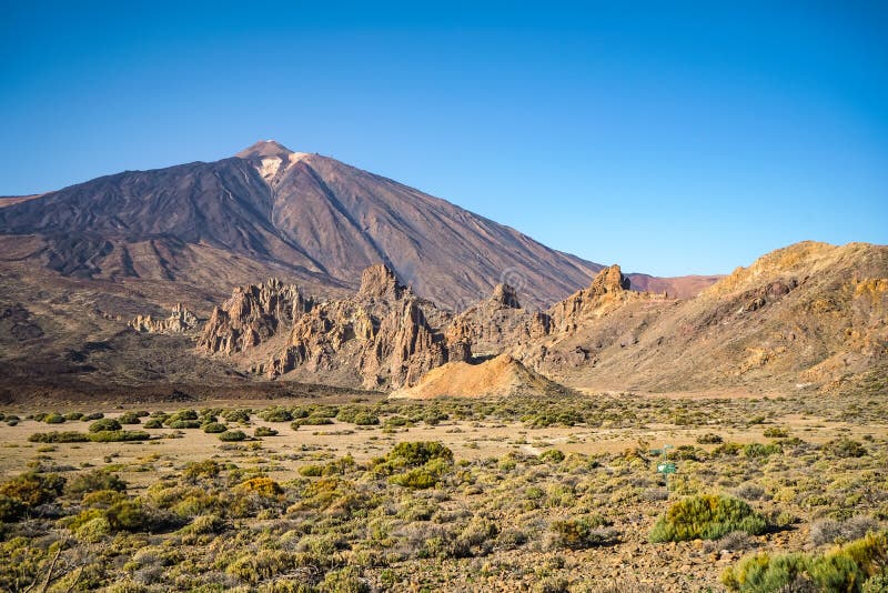 El Teide peak stock image. Image of panorama, park, teide - 178112603