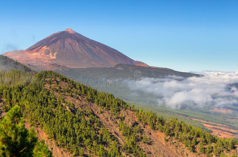 El Teide Volcano, Tenerife, Spain Stock Image - Image of cone, nature ...