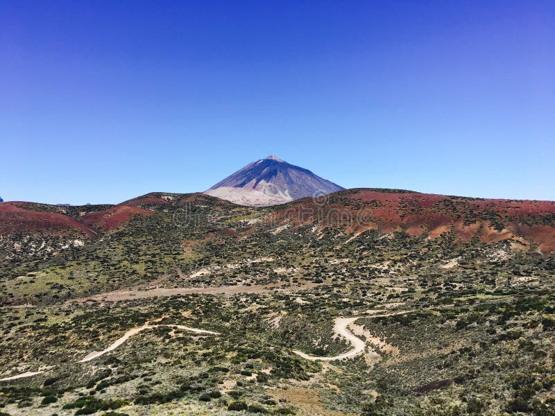 Teide volcano Spain stock photo. Image of tenerife, spain - 95927046