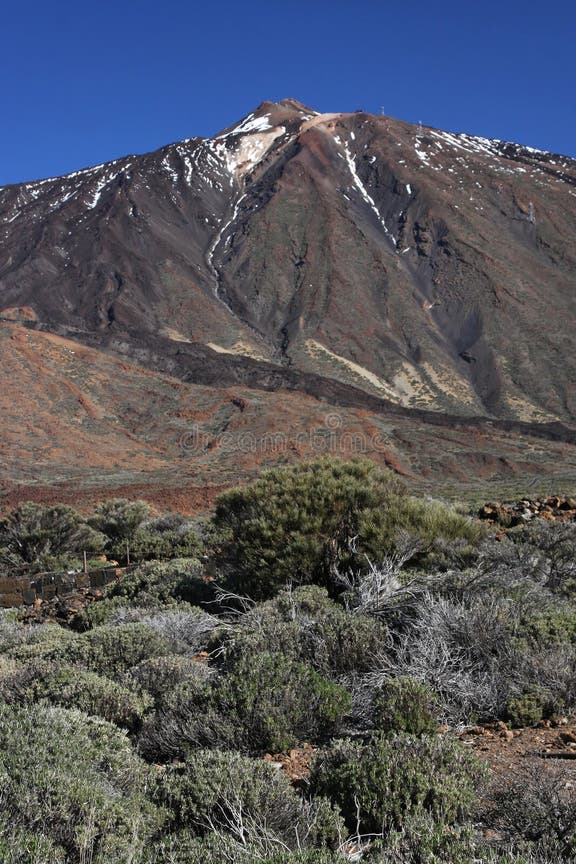 Teide volcano summit stock image. Image of canadas, slope - 19044475
