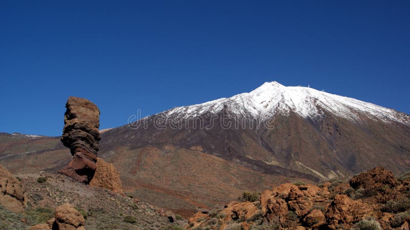 Teide Vulkan, Tenerife, Kanarische Inseln, in Spanien Stockbild - Bild ...