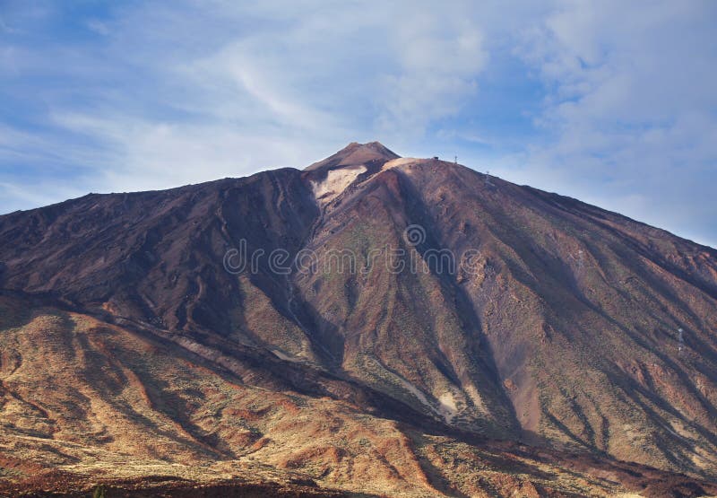 Teide Vulkan, Tenerife, Spanien Fotografering för Bildbyråer - Bild av ...