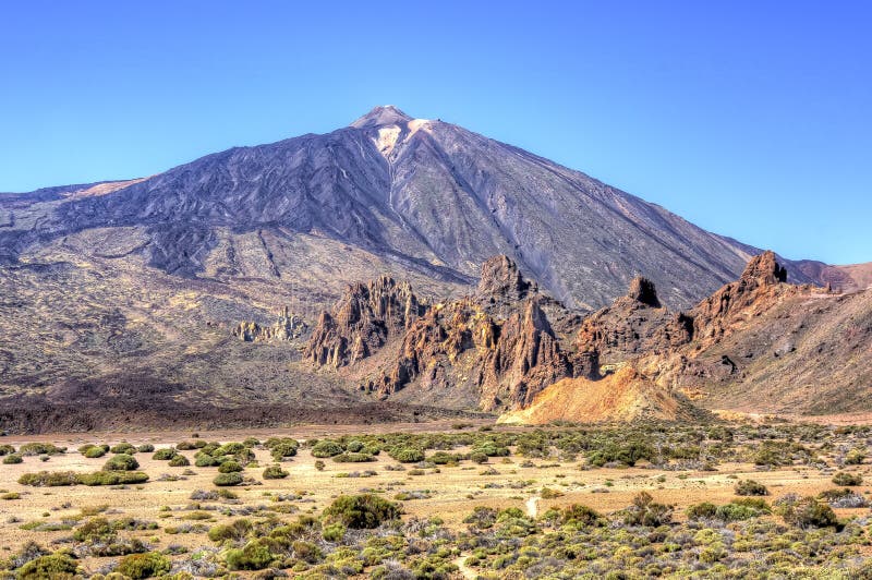 Teide-Vulkan Und Finger Des Gottes Schaukeln in Nationalpark, Teneriffa ...