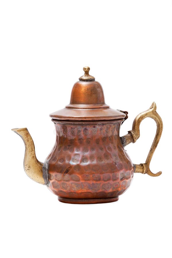 Teiera di rame araba fotografia stock. Immagine di colpo - 37752766
