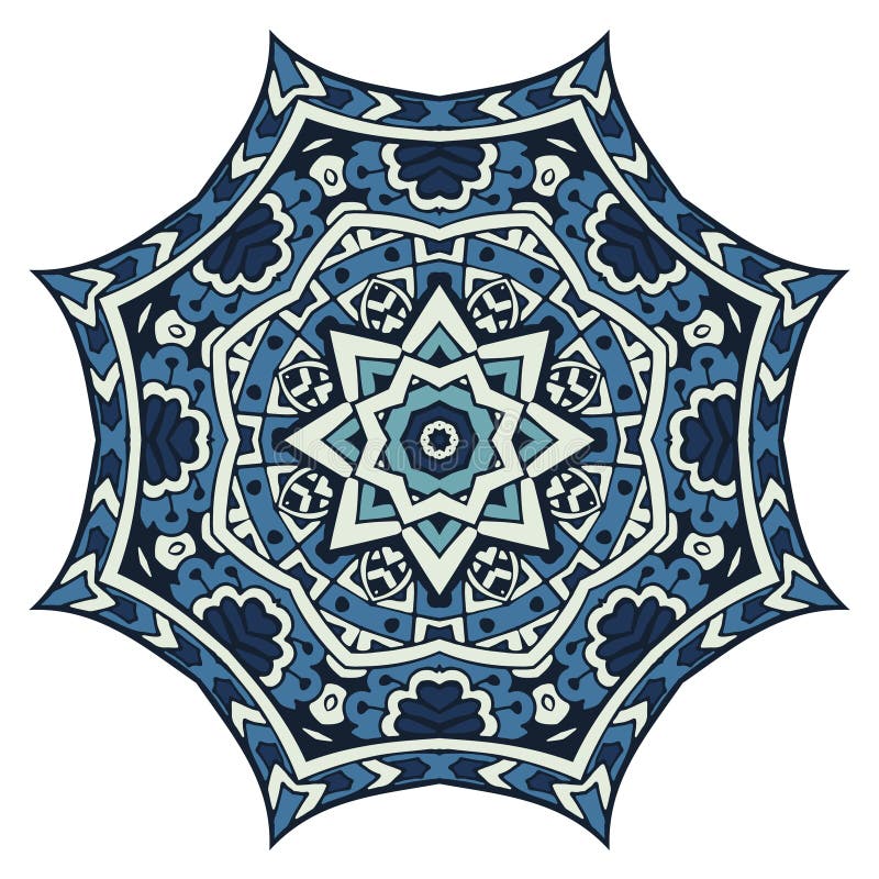 Teja Inconsútil Azul Del Vector De La Estrella Compleja Ilustración del ...