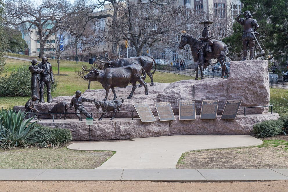 Tejano Monument at Texas State Capitol Grounds in Austin, TX Editorial ...