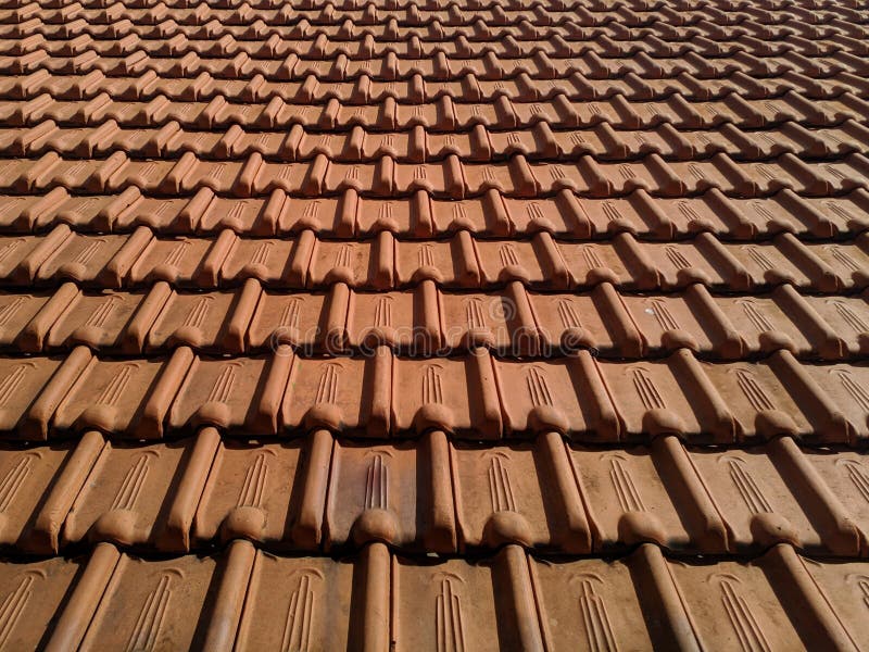 Tejas De Barro Bien Arregladas Imagen de archivo - Imagen de modelo ...