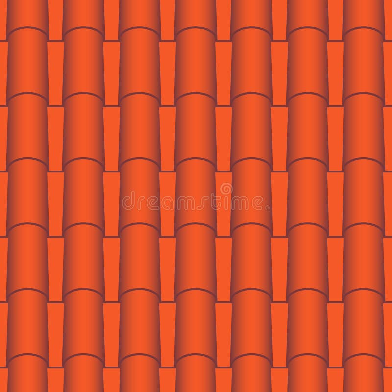 Teja de tejado inconsútil ilustración del vector. Ilustración de forma ...
