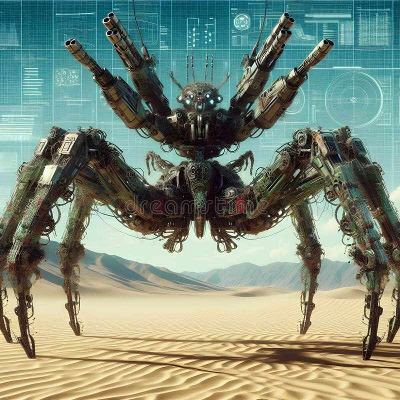 Tek insect warmachine. stock illustration. Illustration of steel ...