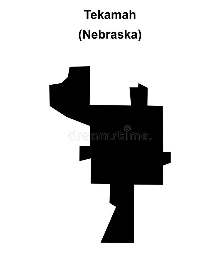 Tekamah Outline Map Stock Illustrations – 4 Tekamah Outline Map Stock ...