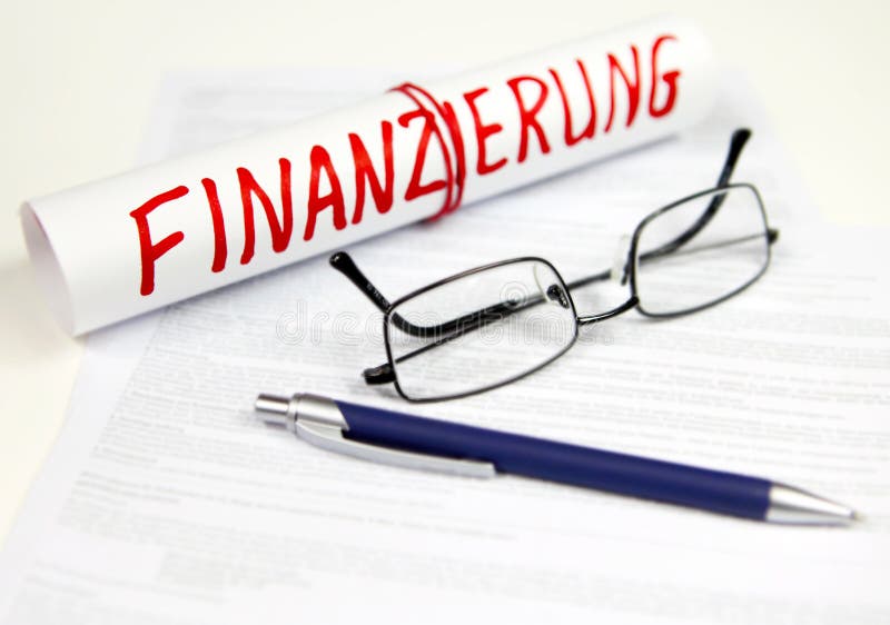 Financiering Van Bewegwijzering Stock Afbeelding - Image of symbolisch ...