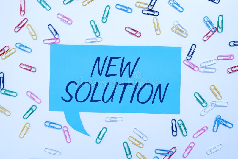 Teken Met Nieuwe Oplossing. Business Show Modern Innoveren Nieuwste ... Teken Met Nieuwe Oplossing. Business Show Modern Innoveren Nieuwste ...