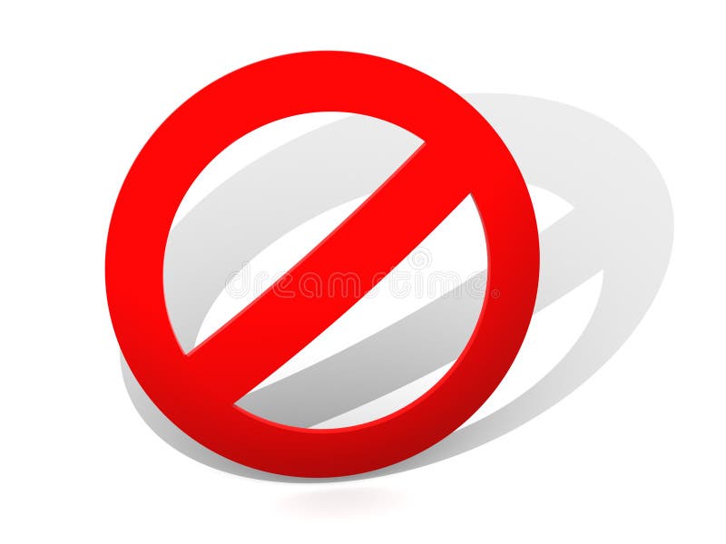 Teken. Verbod. 3d stock illustratie. Illustration of wachtwoord - 2529697