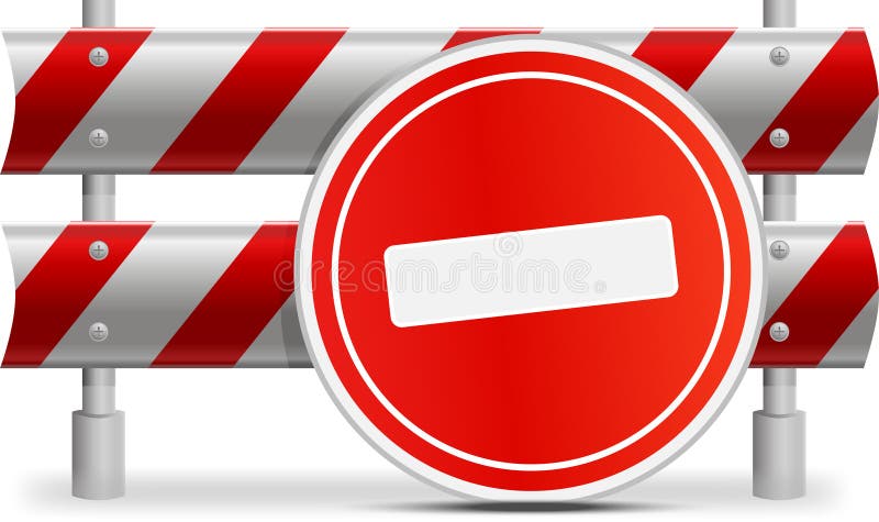 Tekens Die De Beweging Beperken Vector Illustratie - Illustration of ...