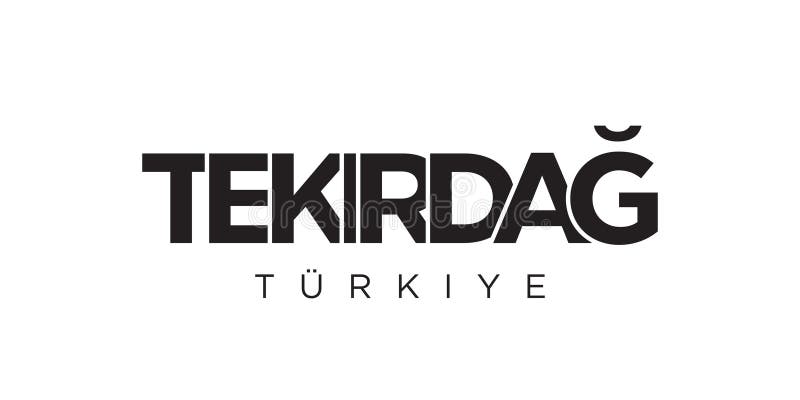 Tekirdag in the Turkey Emblem. the Design Features a Geometric Style ...