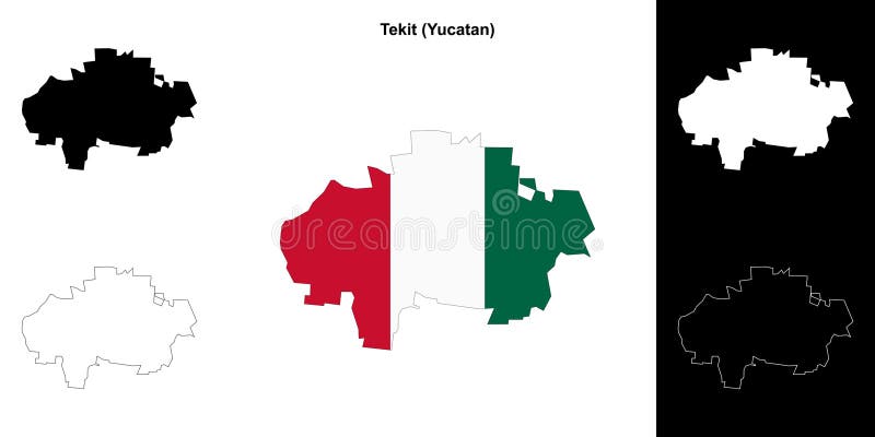 Tekit Outline Map Stock Illustrations – 1 Tekit Outline Map Stock ...