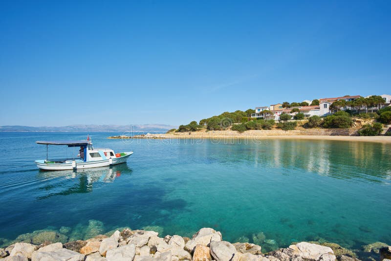 Tekke Beach of Cesme in Turkey Stock Image - Image of bright ...