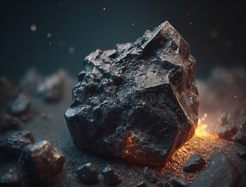 Tektite Meteorite Background Stone Created with Generative AI ...