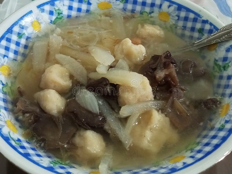 Tekwan One of Origin Dish from South Sumatera Stock Photo - Image of ...