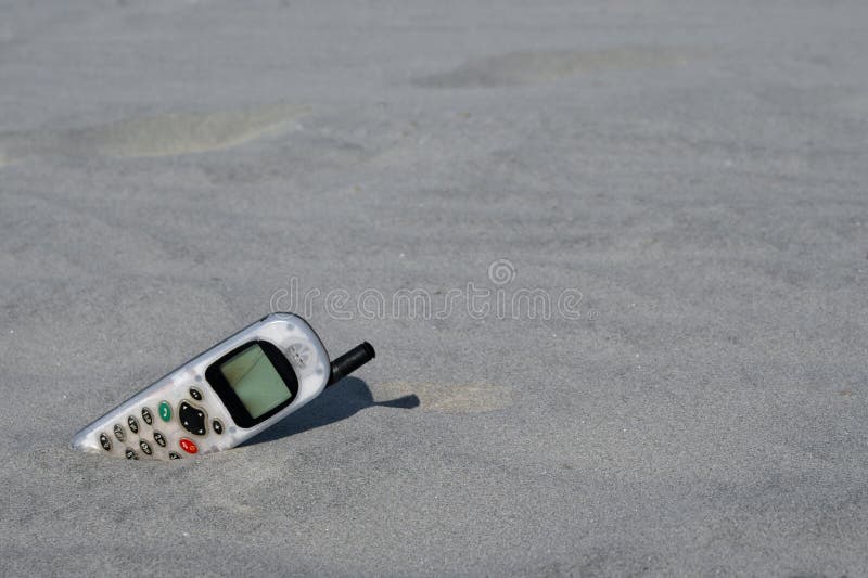 Teléfono celular perdido foto de archivo. Imagen de vacaciones - 18915498