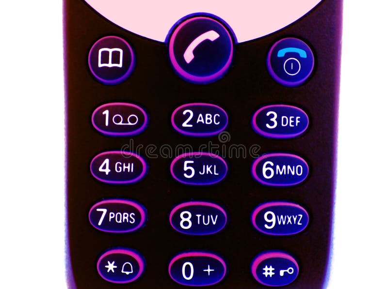 Teléfono de neón foto de archivo. Imagen de luces, llamada - 590166