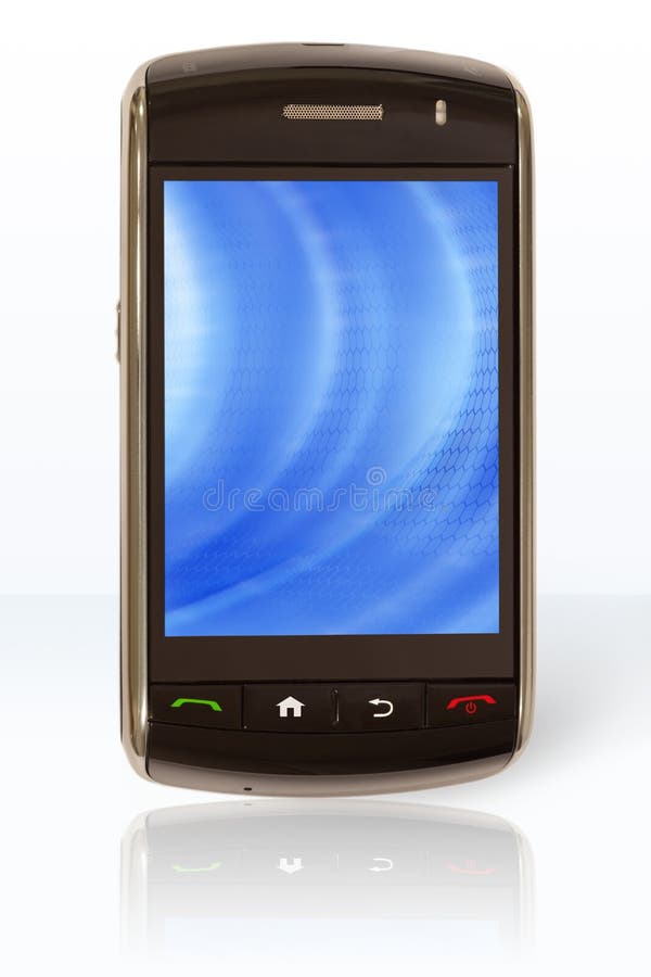 Teléfono Móvil/PDA (encendido) Foto de archivo - Imagen de pantalla ...