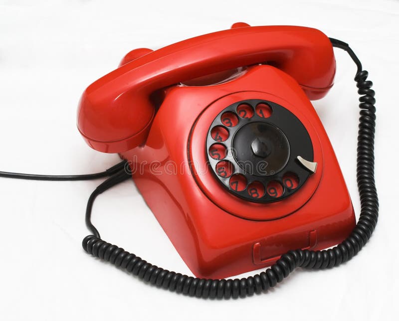 Teléfono rojo viejo foto de archivo. Imagen de nadie - 19634830
