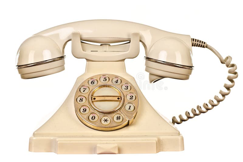 Teléfono viejo foto de archivo. Imagen de marcar, telecomunicaciones ...