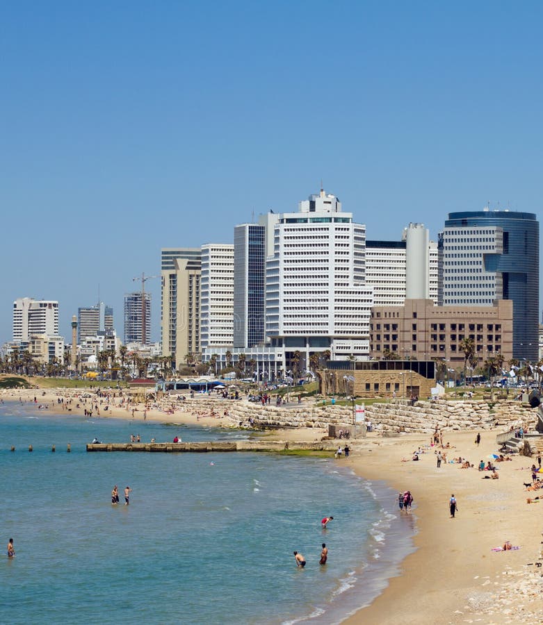 Tel Aviv stock image. Image of modern, group, landmark - 31506717