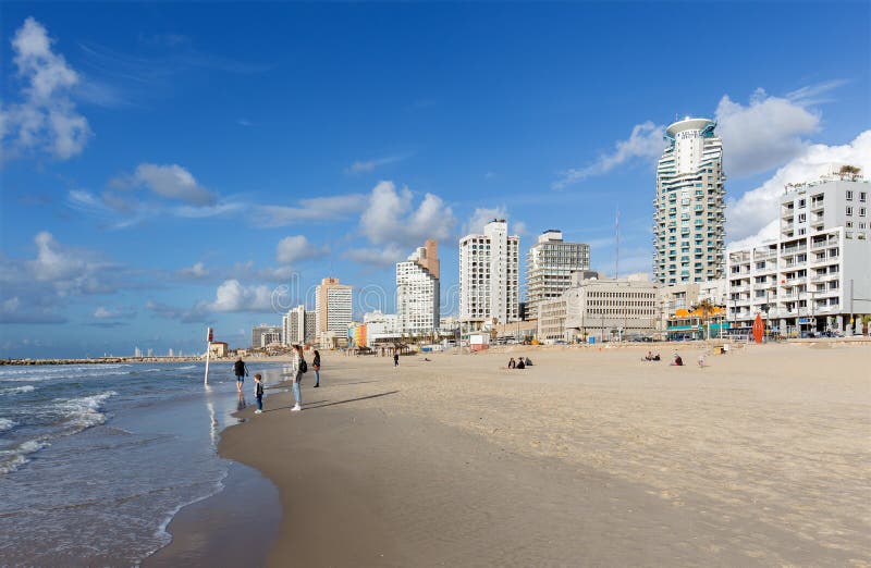Tel Aviv - the Coast of Tel Aviv Editorial Stock Photo - Image of ...