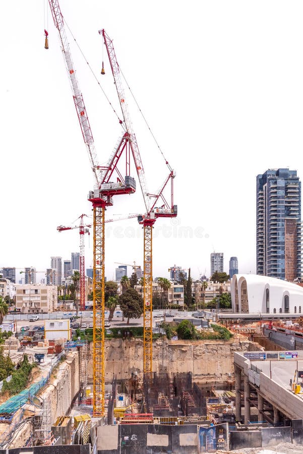 TEL AVIV, ISRAEL - MAY 01 2022: Somail Complex in Tel Aviv ... TEL AVIV, ISRAEL - MAY 01 2022: Somail Complex in Tel Aviv ...