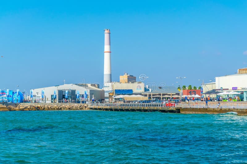 TEL AVIV, ISRAEL, SEPTEMBER 10, 2018: View of the Old Port of Tel Aviv ...