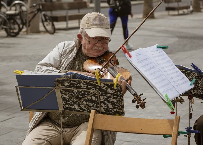 Tel Aviv, Israel - 2019-04-27 - String Trio Composed of Elderly Men ...