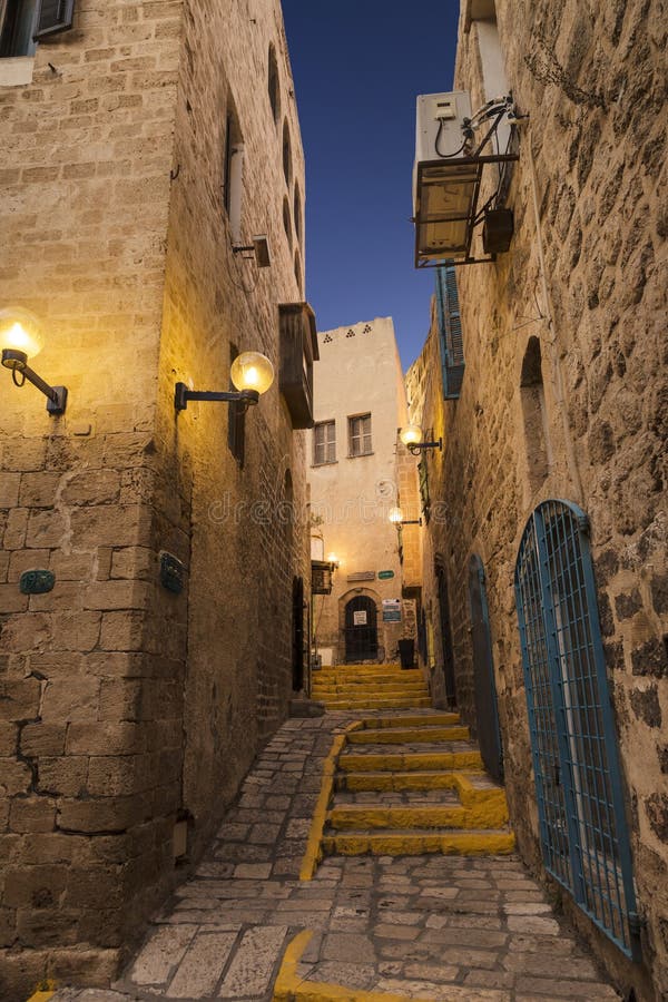 Tel Aviv, Old Jaffa at Dusk, Stock Photo - Image of jaffa, history ...