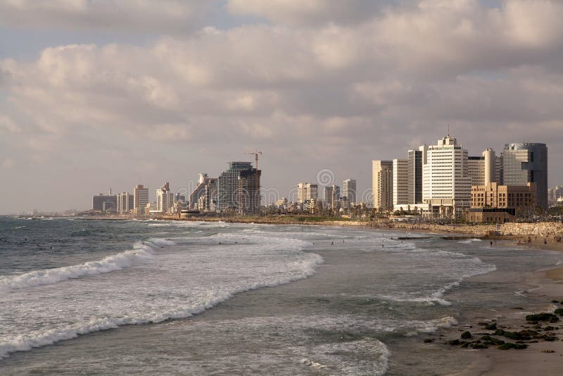 Tel Aviv editorial stock photo. Image of landscape, water - 31851898