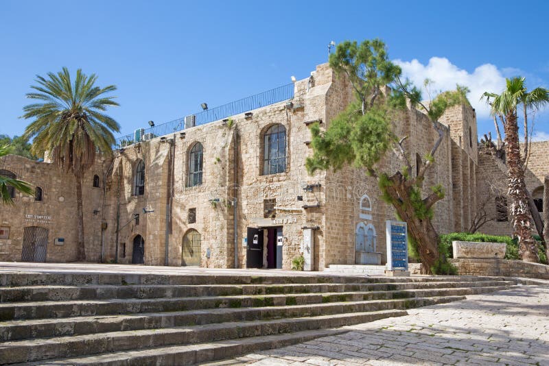 Tel Aviv - the Theater in Old Jaffa. Editorial Image - Image of facade ...
