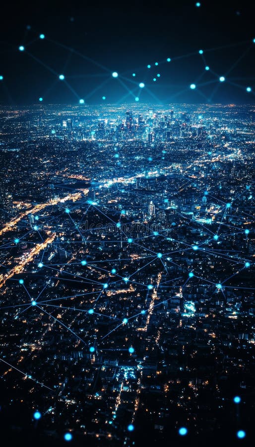 Tel Aviv Urban Landscape Featuring Digital Connectivity and Innovative ...