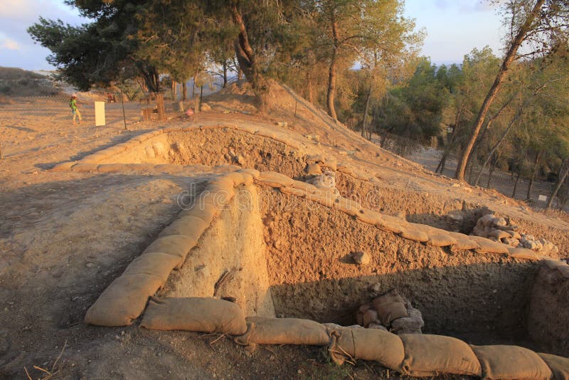 Biblical and Ancient Site of Azeqa or Azeka in the Judeia Hills Stock ...