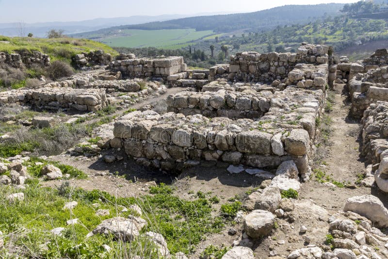Tel Gezer stock photo. Image of site, gezer, ruin, israel - 109205946