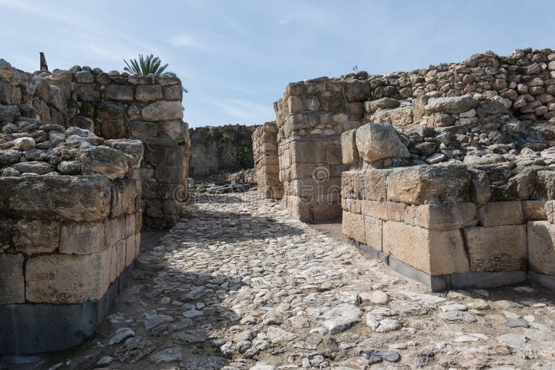Tel Megiddo gate stock image. Image of megiddo, archeology - 69660377