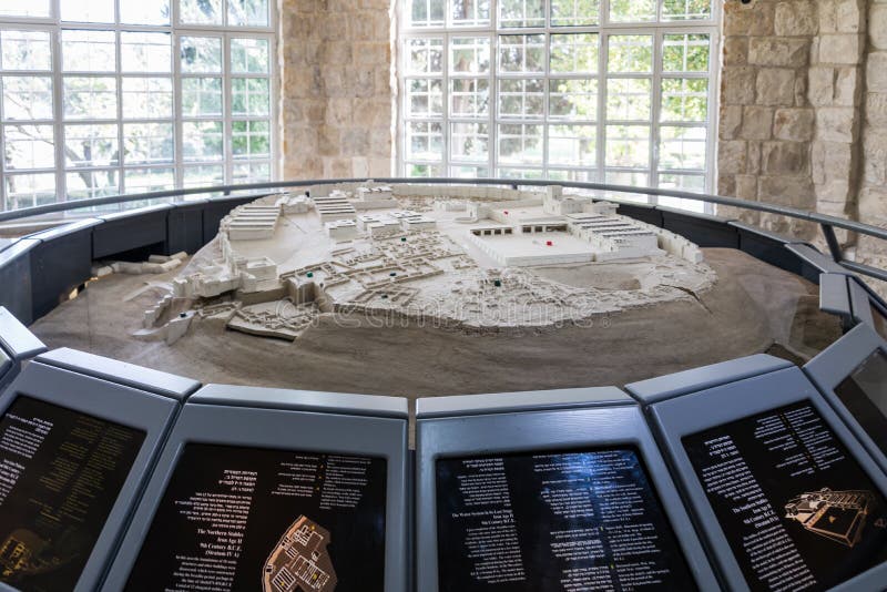 Tel Megiddo model stock photo. Image of city, megiddo - 69660636