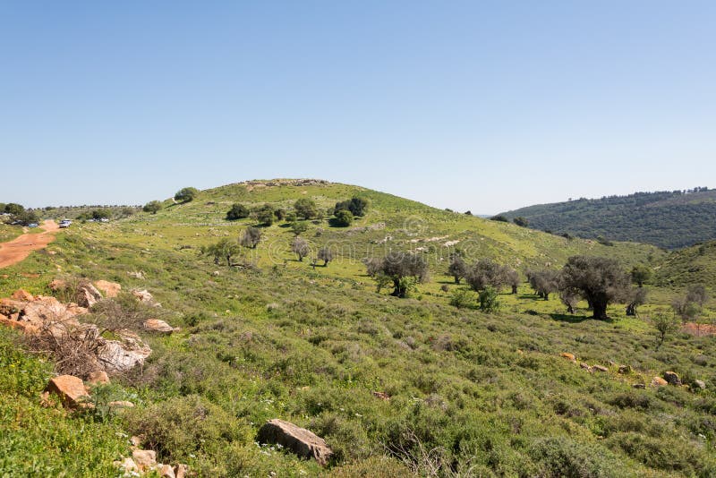 Tel Yodfat National Park stock image. Image of roman - 177073997