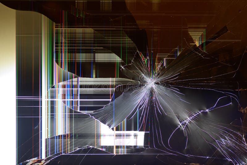 Tela De Computador Quebrado Foto de Stock - Imagem de eletrônica ...