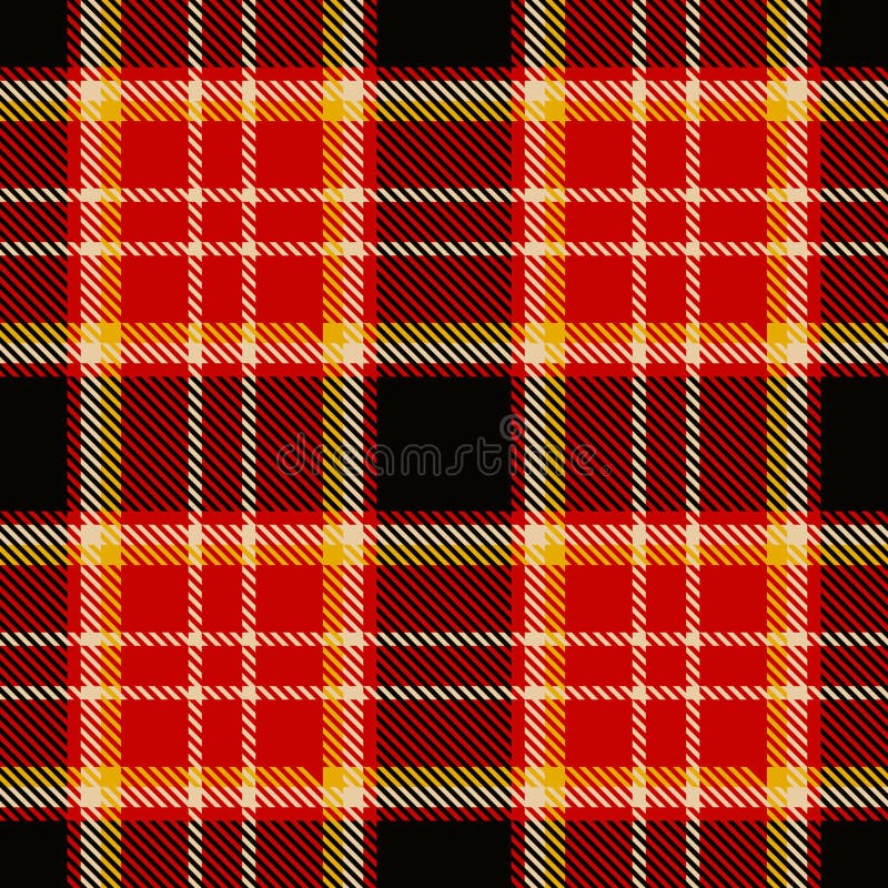 Tela de la tela escocesa ilustración del vector. Ilustración de ...
